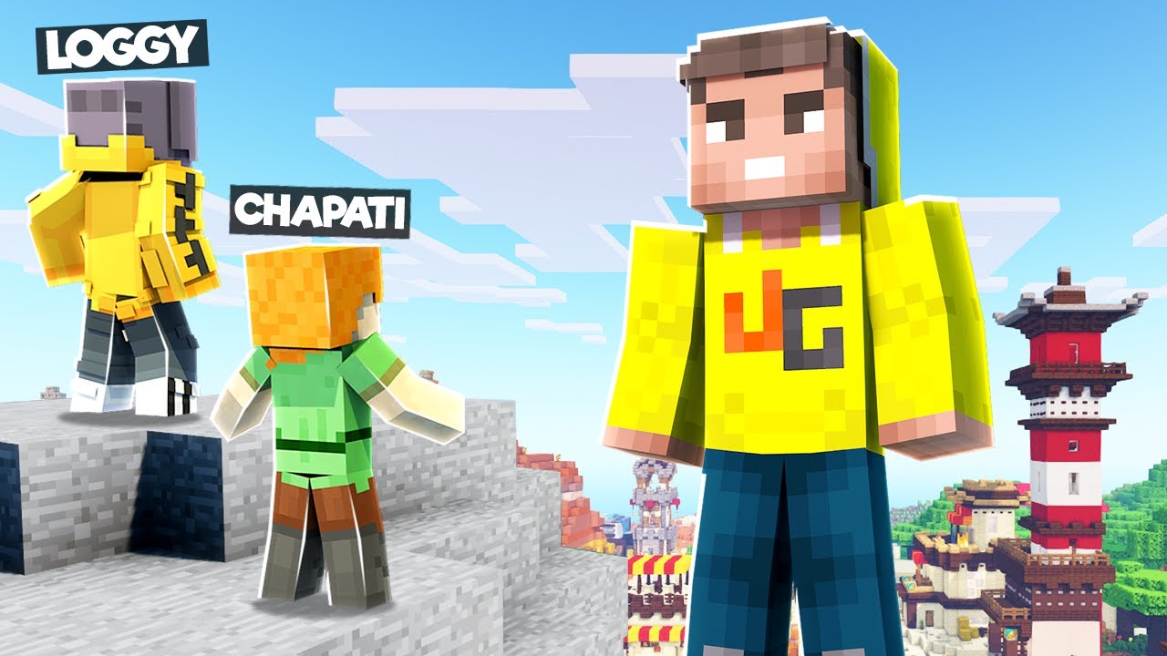 I MADE A GIANT TECHNO GAMERZ KA STATUE TO TROLL LOGGY | MINECRAFT ...