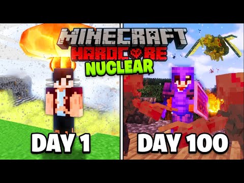 I Survived 100 Days In A Nuclear Winter In Minecraft.. - Minecraft videos