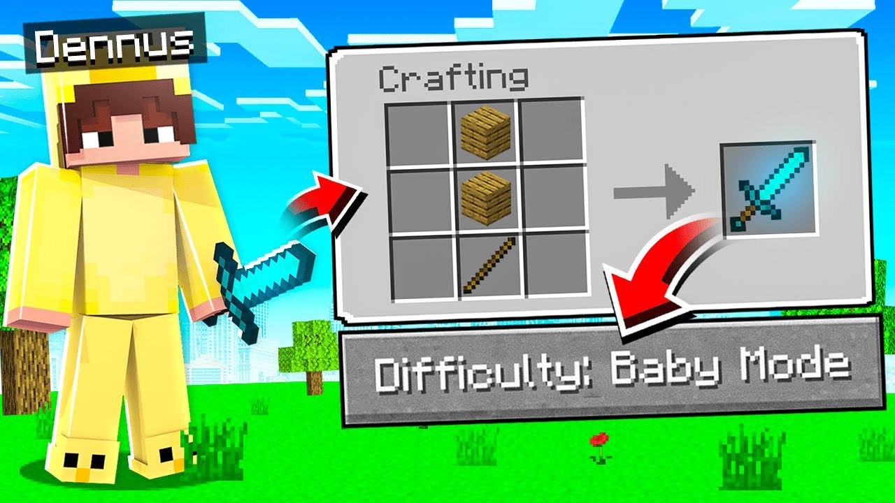 Ik SPEELDE BABY MODE In MINECRAFT! - Minecraft videos