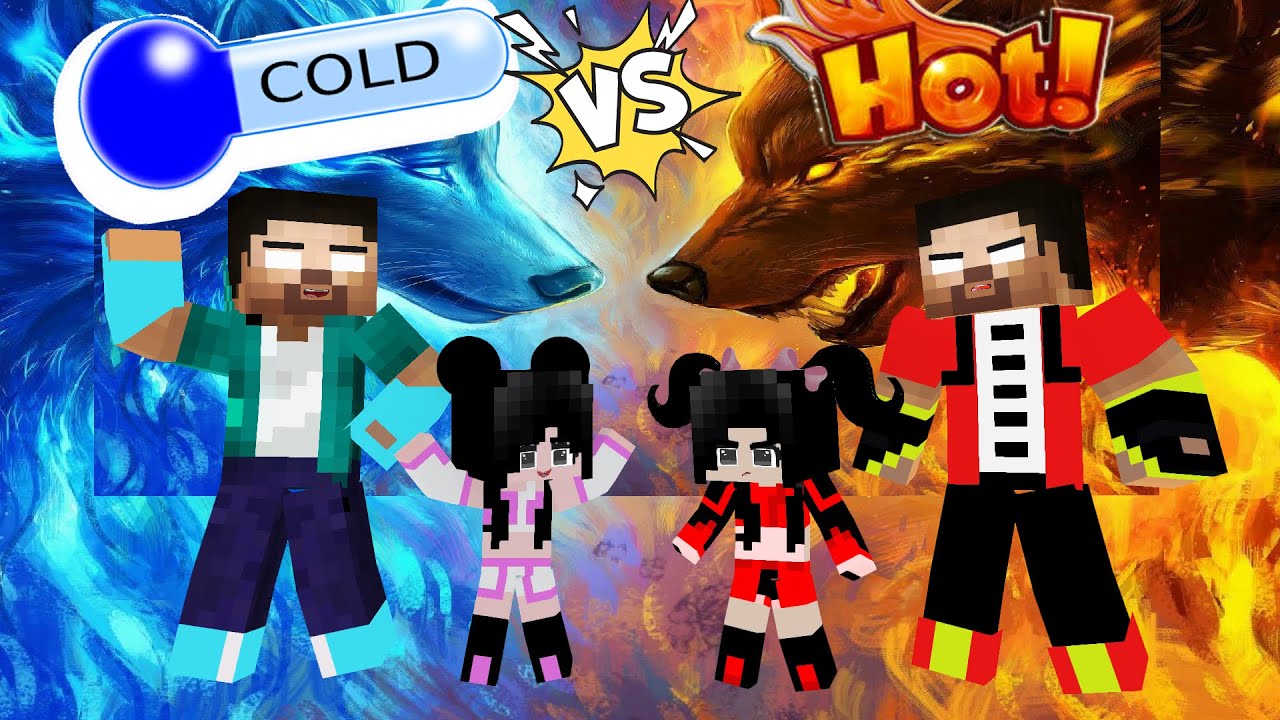 Minecraft: HOT VS COLD (XD JAMES, Haiko and Family Monster Crafters ...