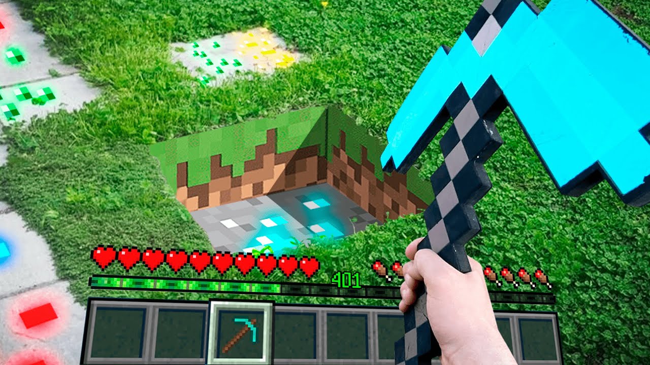 Minecraft In Real Life - Secret Diamond Ore - Minecraft videos