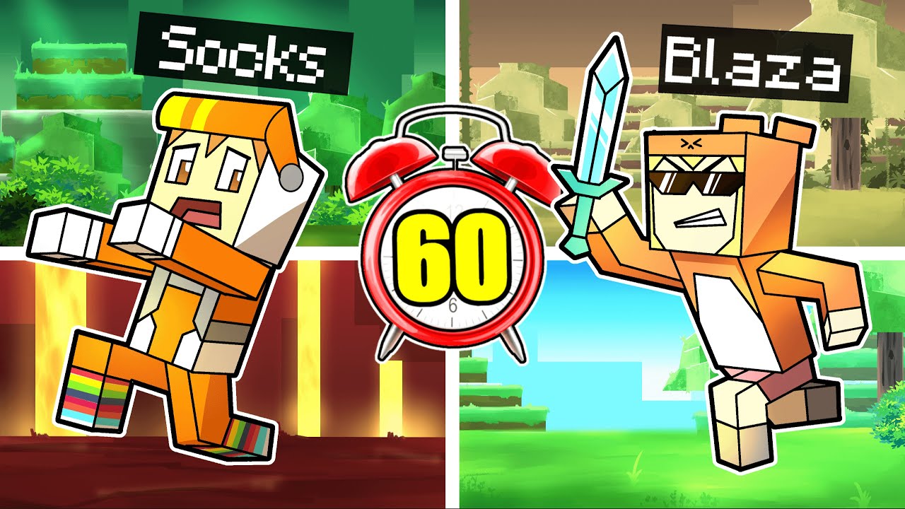 Minecraft Manhunt but the DIMENSION SWAPS every minute (modded ...