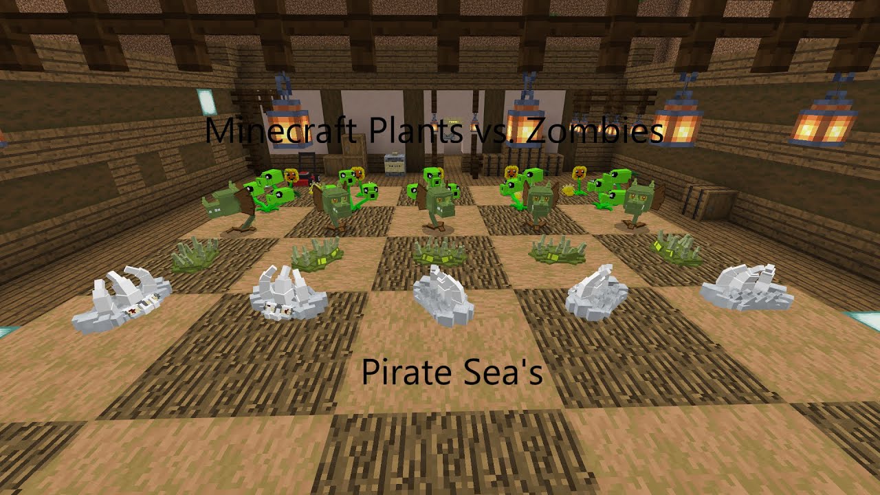 Minecraft: Plants vs. Zombies Pirate Sea's - Minecraft videos