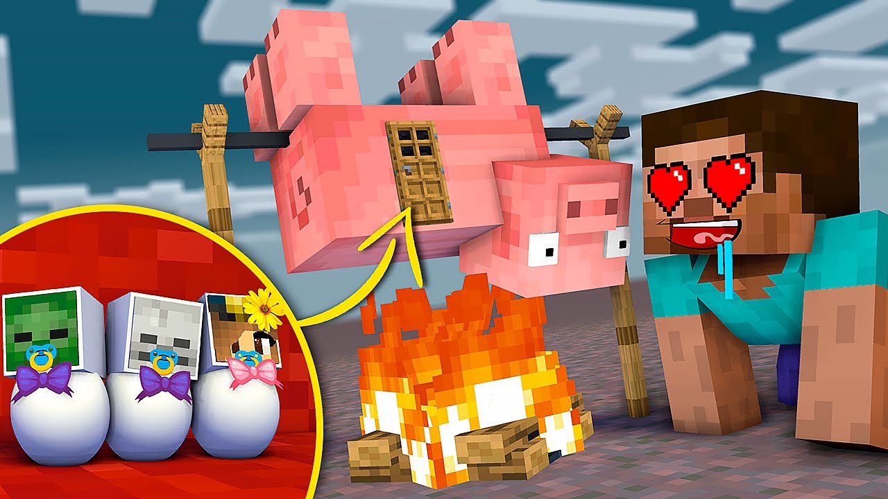 Monster School : NEW POOR BABY MONSTERS - Minecraft Animation ...