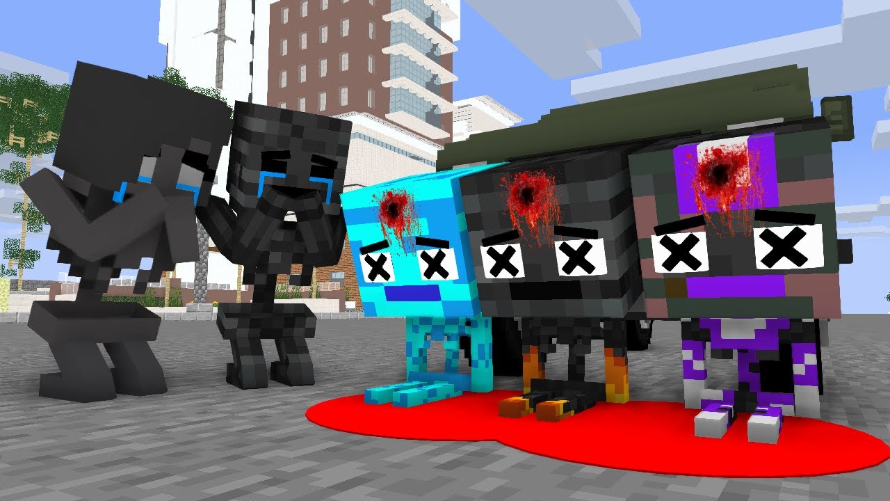 Monster School : Poor Wither Skeleton Babies Life - minecraft animation ...