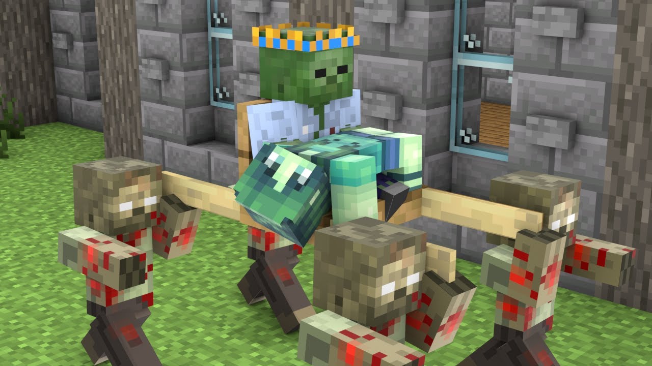 Monster School : ZOMBIE KING - Minecraft Animation - Minecraft videos