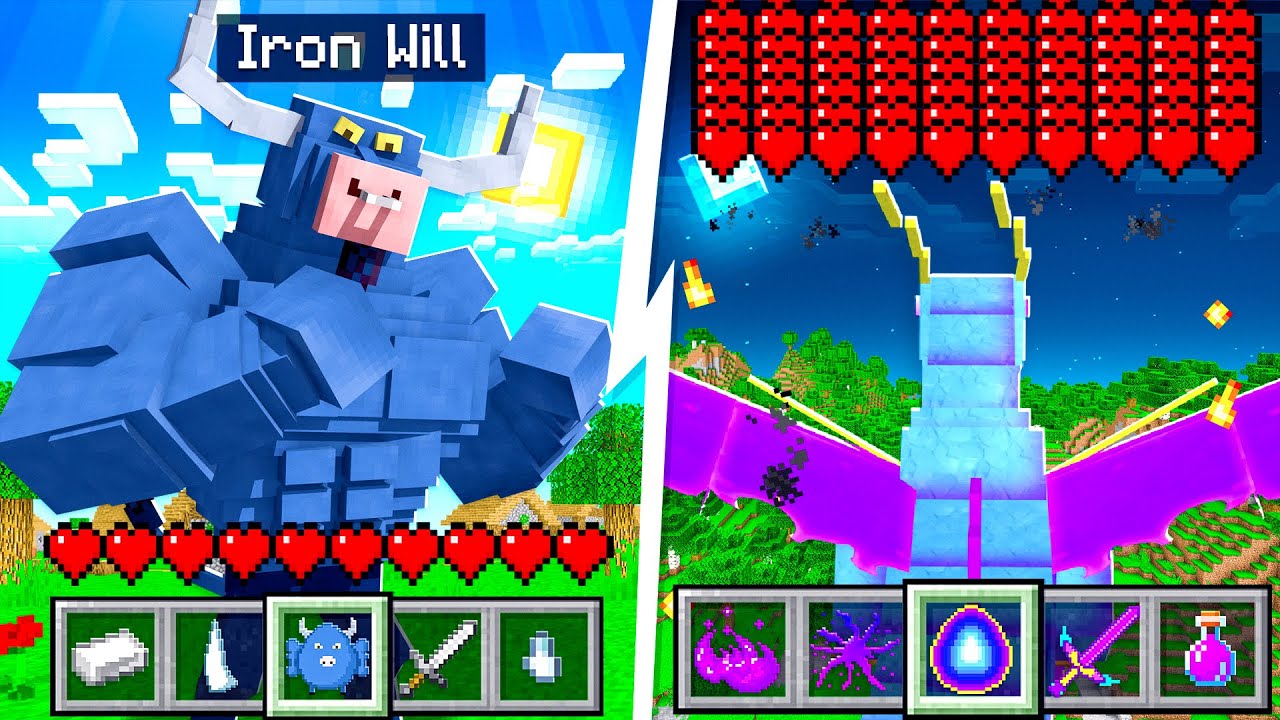 Morphing into STRONGEST BOSSES in MINECRAFT! - Minecraft videos