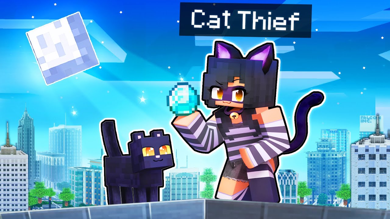 Playing Minecraft As A MASTER CAT Thief! - Minecraft videos