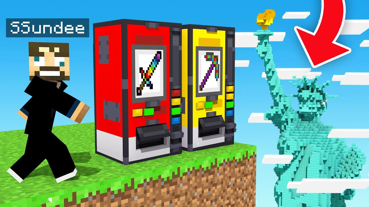 RANDOM VENDING MACHINE CHALLENGE in Minecraft (Earth Edition ...