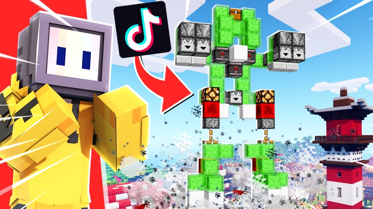 TESTING TIK TOK HACKS ON LOGGY | MINECRAFT - Minecraft videos