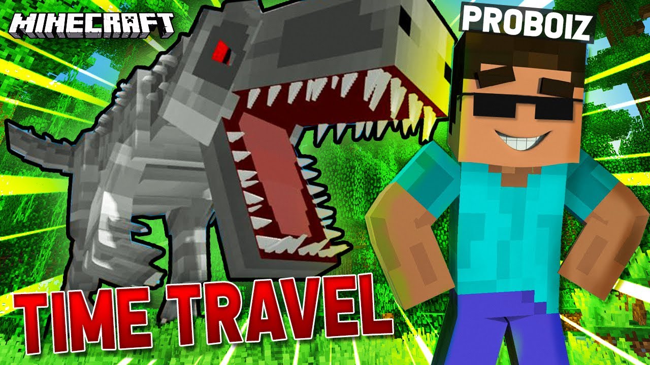 TIME TRAVELLING TO THE PAST in Minecraft - Minecraft videos