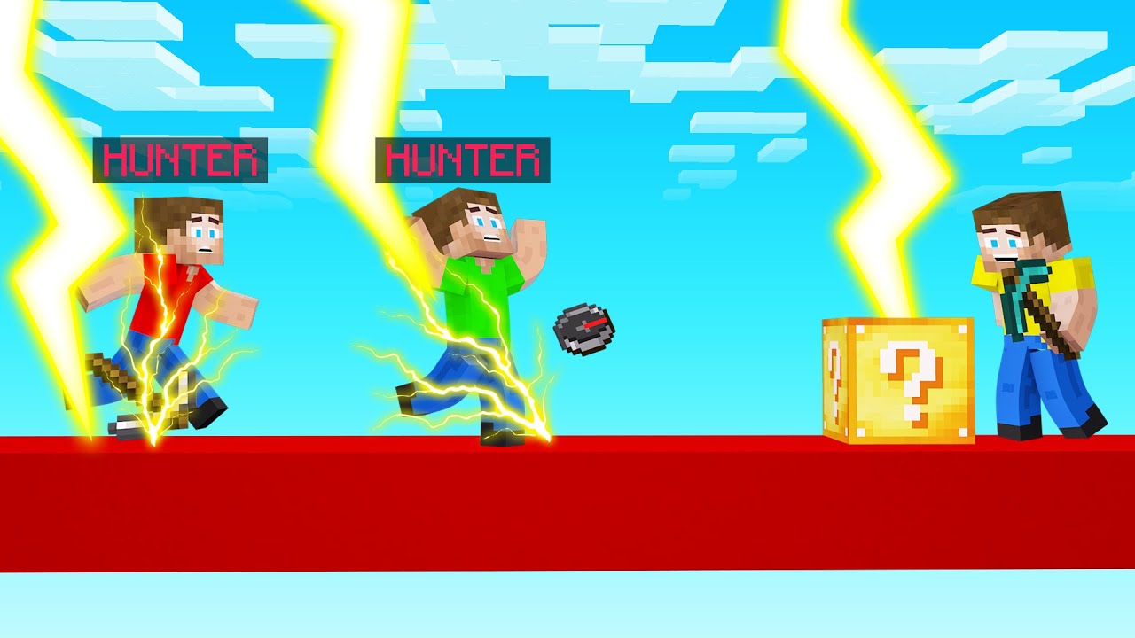 TROLLING The HUNTERS With LUCKY BLOCKS In Minecraft! (Hunters Vs ...