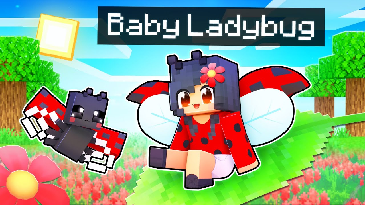 The Luckiest Baby LADYBUG In Minecraft! - Minecraft videos