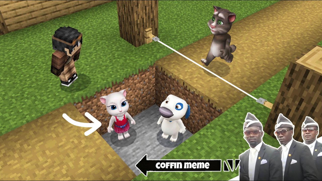 Traps for Talking Tom and Friends in Minecraft - Coffin Meme ...