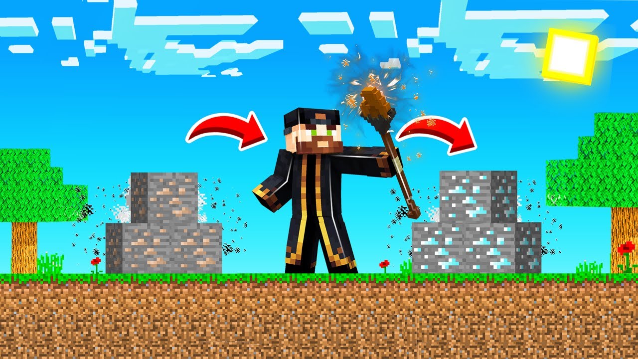 Turning IRON into DIAMONDS in Minecraft - Minecraft videos