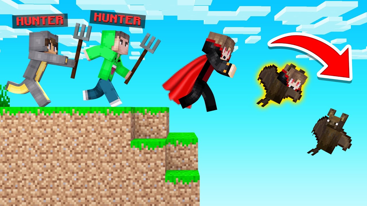 VAMPIRE SPEEDRUNNER Vs HUNTERS In Minecraft! - Minecraft videos