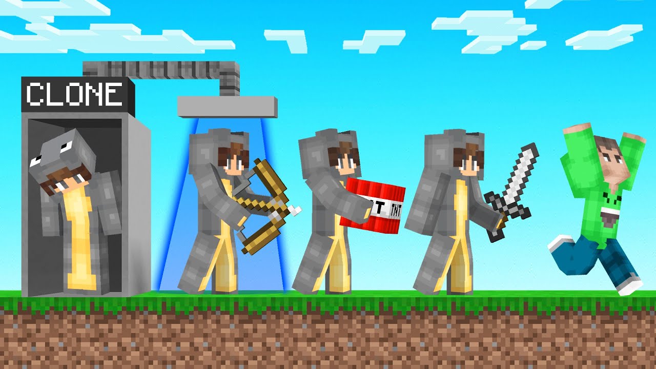 We BUILT A CLONE MACHINE In Minecraft! - Minecraft videos