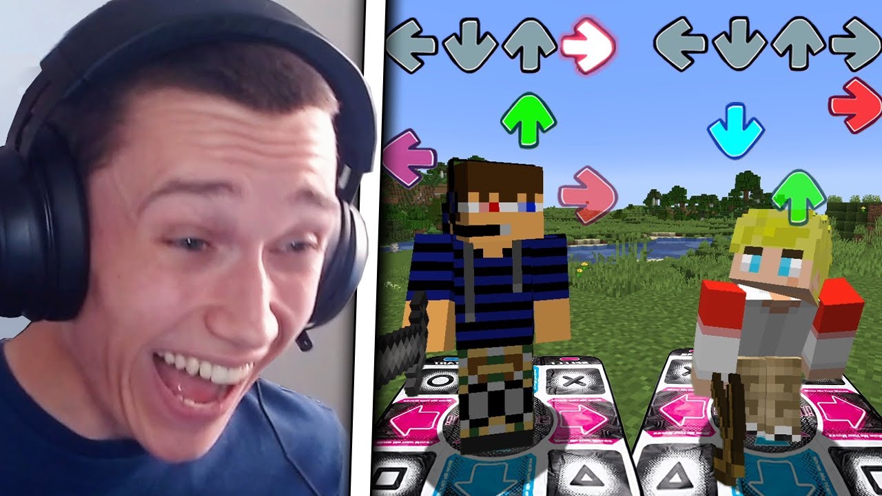 We Played Minecraft Using Dance Mats... - Minecraft videos
