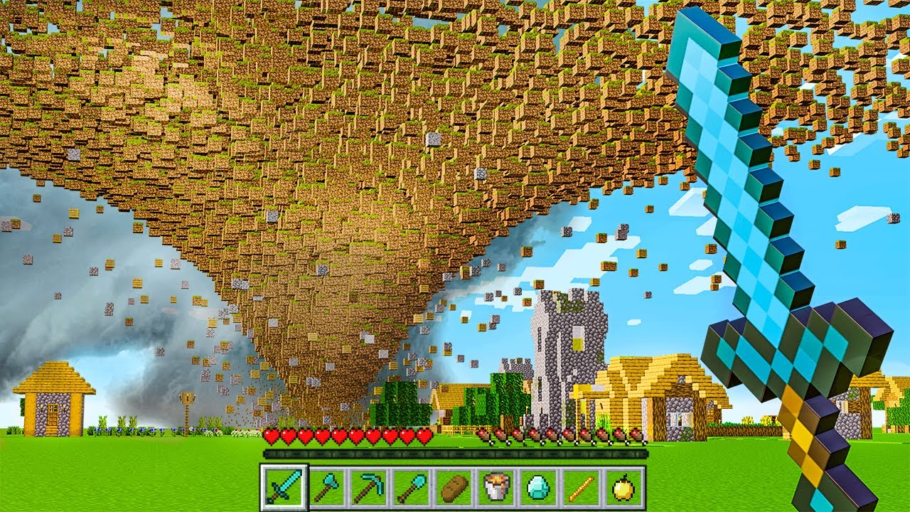 minecraft but i made storms 1000x stronger - Minecraft videos