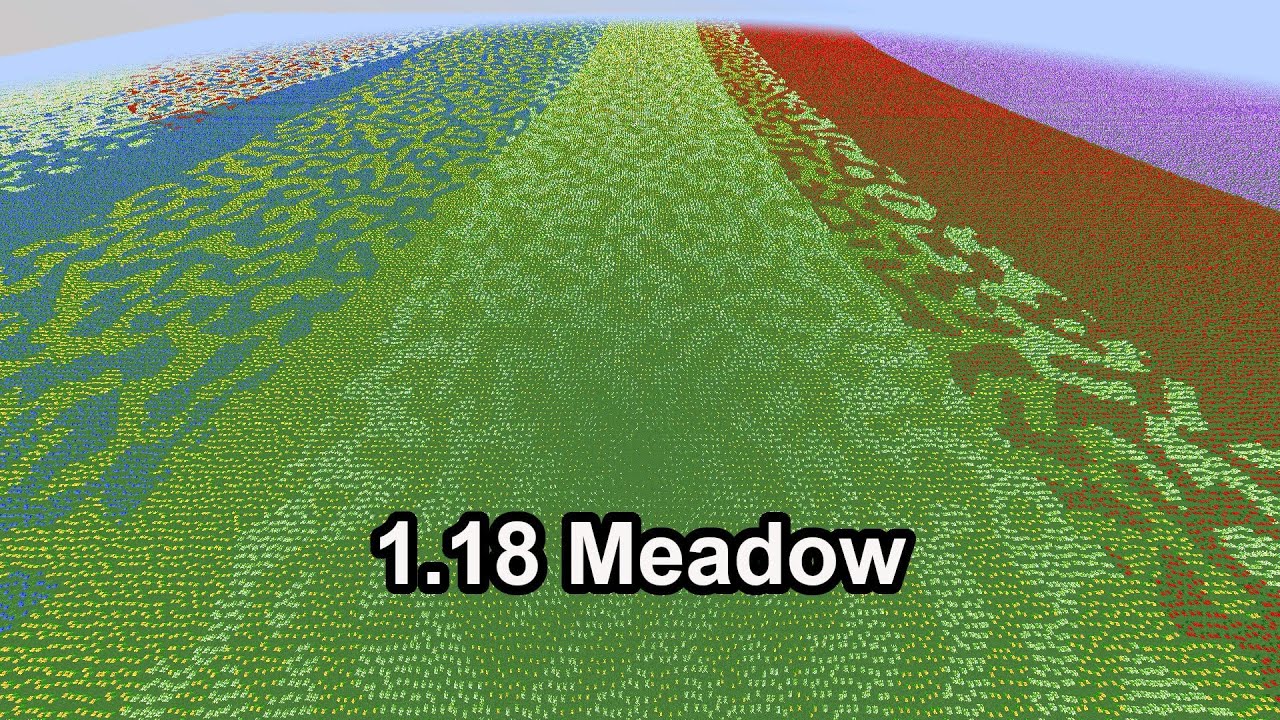 A secret flower pattern in the NEW Minecraft 1.18 Biomes - Minecraft videos