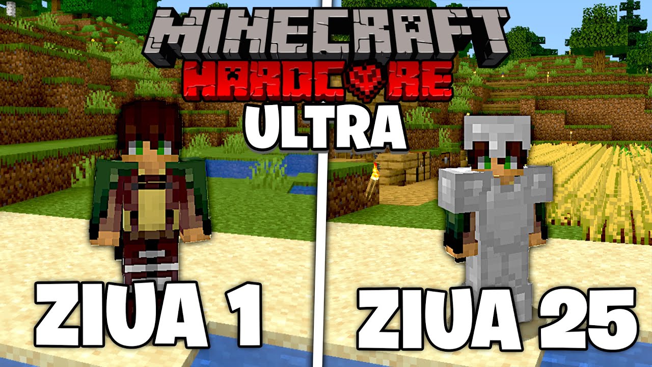 Am Supravietuit 25 de Zile pe Minecraft Ultra Hardcore ! - Minecraft videos