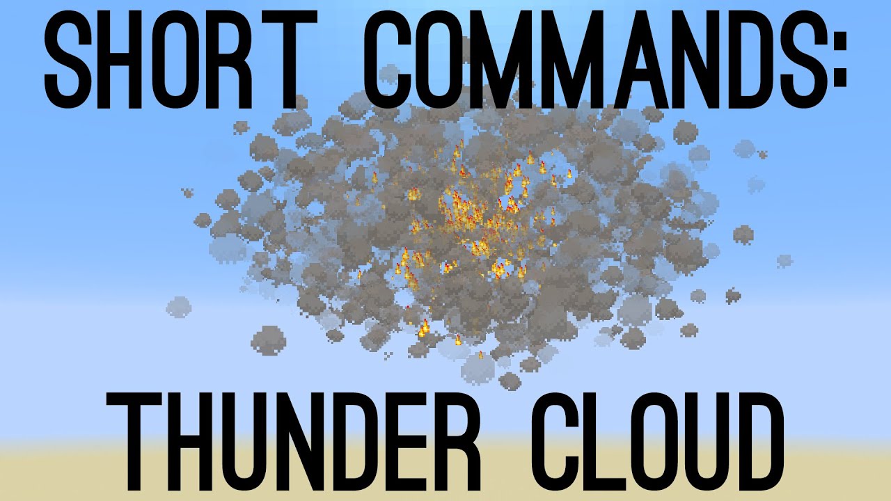 Creating a THUNDER CLOUD in MINECRAFT #Shorts - Minecraft videos