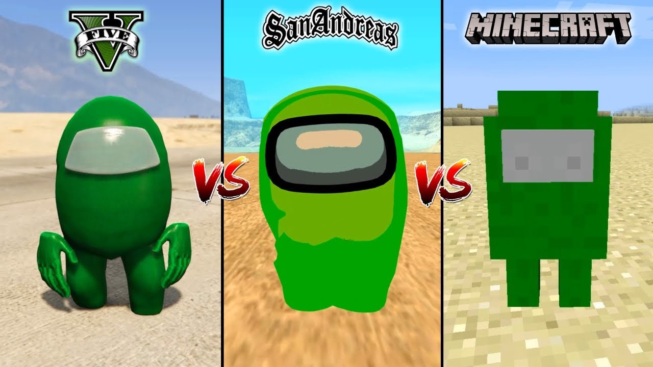 GTA 5 AMONG US vs GTA SAN AMONG US vs MINECRAFT AMONG US - WHO IS BEST ...