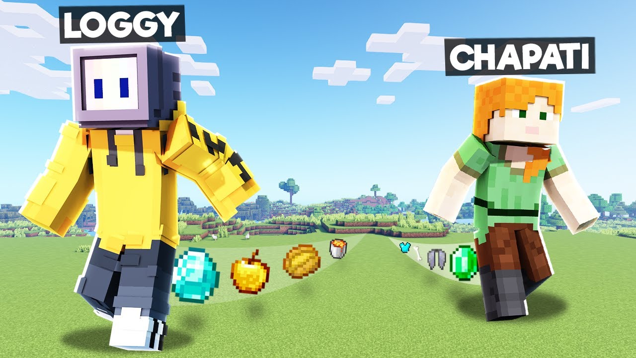 HITTING CHAPATI GIVES OP ITEMS - Minecraft videos