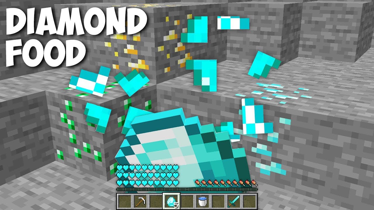 How to cook DIAMOND FOOD in Minecraft ? Most EFFECTIVE DIAMOND FOOD ...