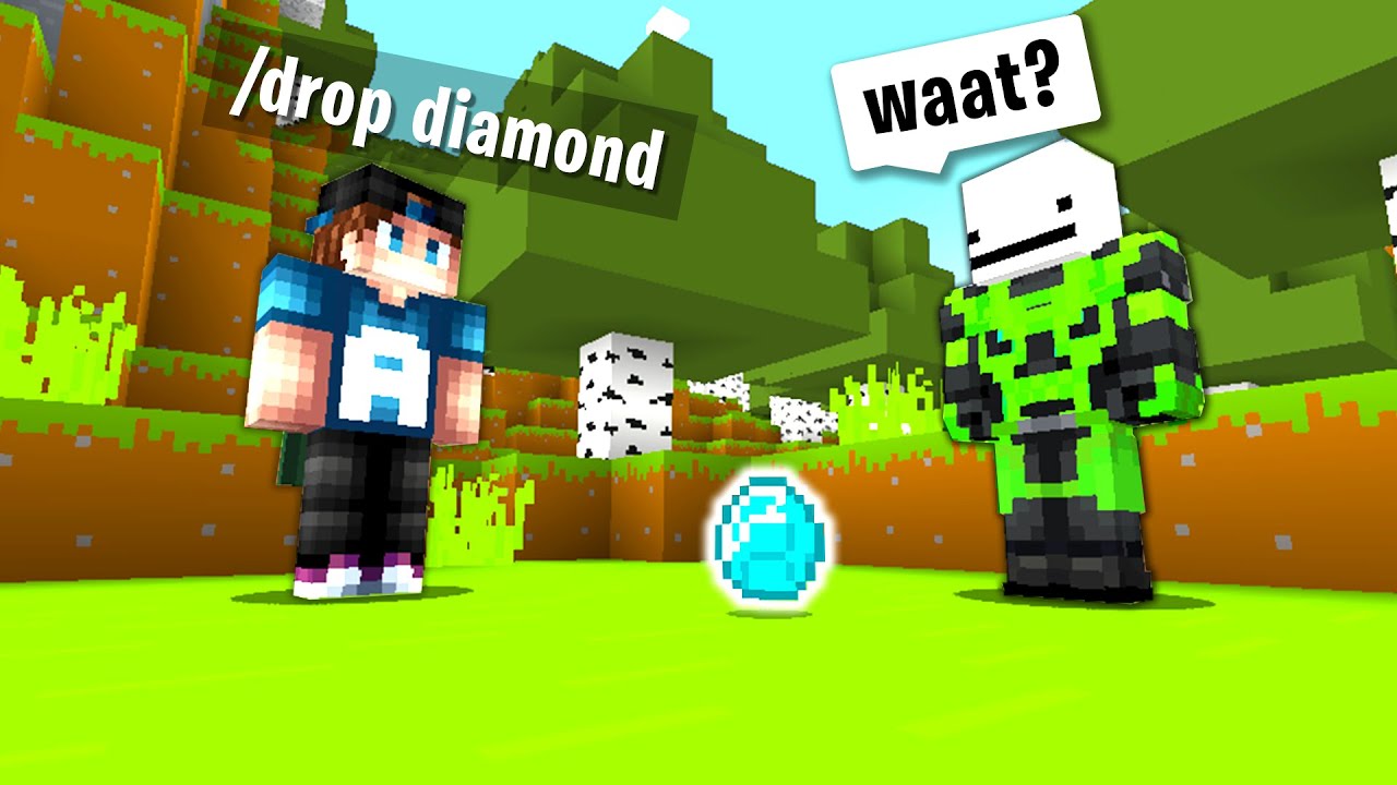 Minecraft Auto Drop Item Trolling - Minecraft videos