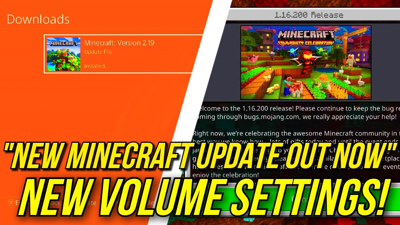 Minecraft BEDROCK - NEW UPDATE OUT NOW! - 1.16.200 / TU 2.19 ...