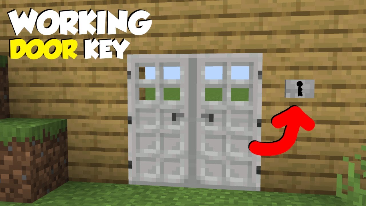Minecraft: How to make a Door Key! [easy] - Minecraft videos