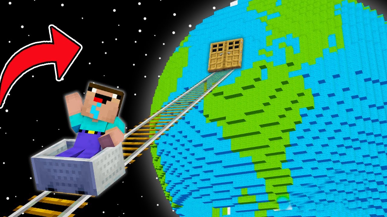 Minecraft NOOB vs PRO: NOOB FOUND RAILS TO THE EARTH! SECRET PLANET ...