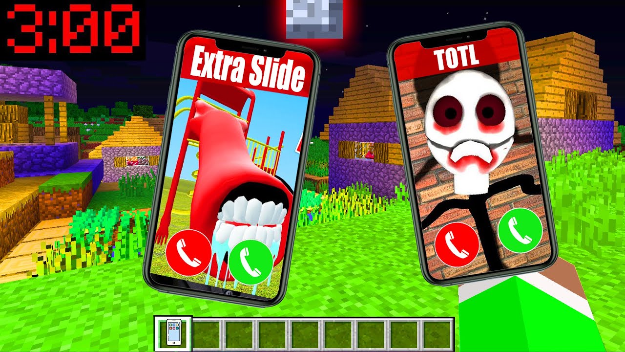 Minecraft PE : WHO CALLED ME AT 3:00AM IN MINECRAFT??! - Minecraft videos