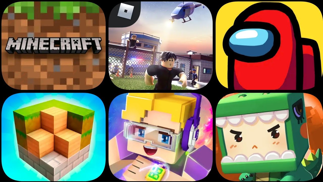 Minecraft VS Roblox VS Among Us VS Blockman Go VS Block Craft 3D VD ...