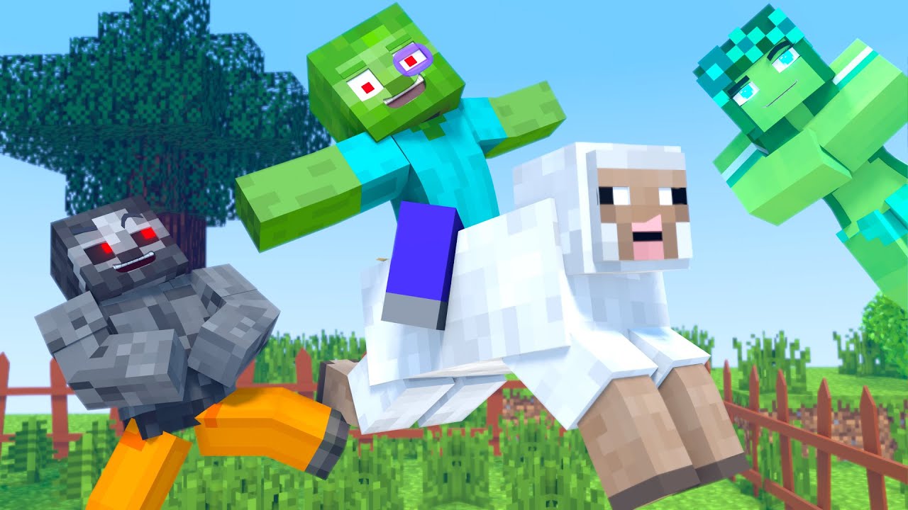 Minecraft life | How to train your sheep | Zombo and Zomma | Minecraft ...