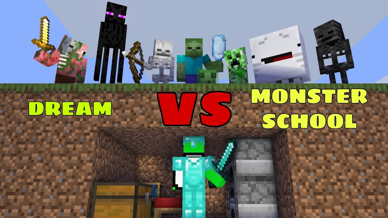 Monster School : Speedrunner Dream vs Monster School - Minecraft ...