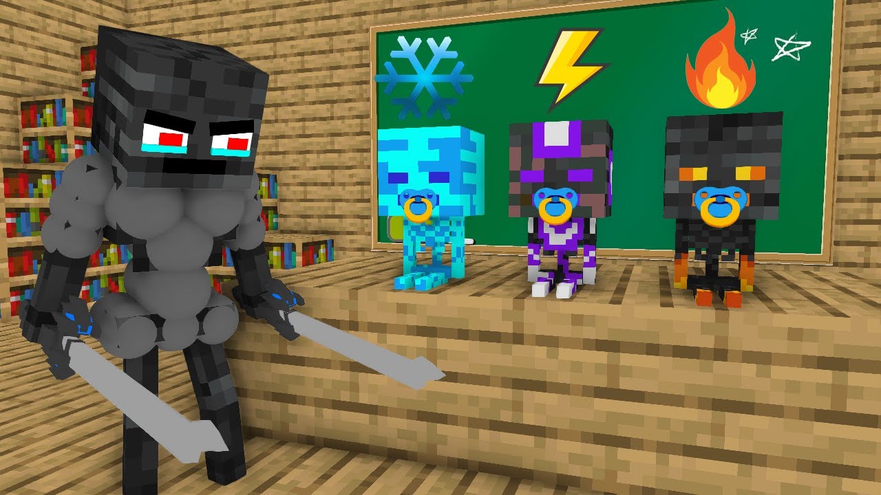 Monster School : Wither Skeleton Super Hero Babies - minecraft ...