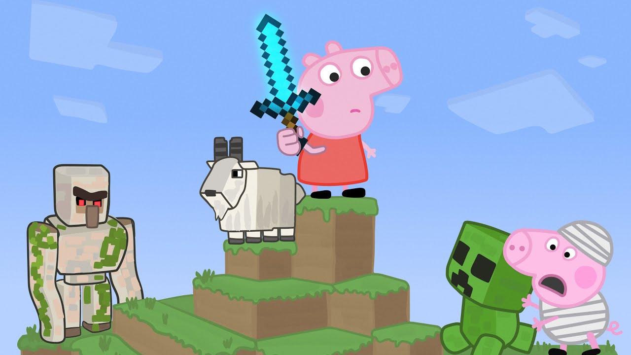 Peppa vs Minecraft Animation - Minecraft videos