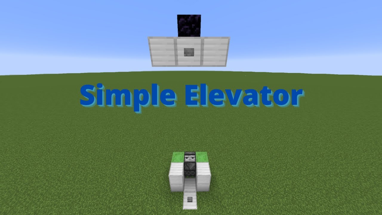 Simple Elevator in Minecraft! Java/Bedrock - Minecraft videos