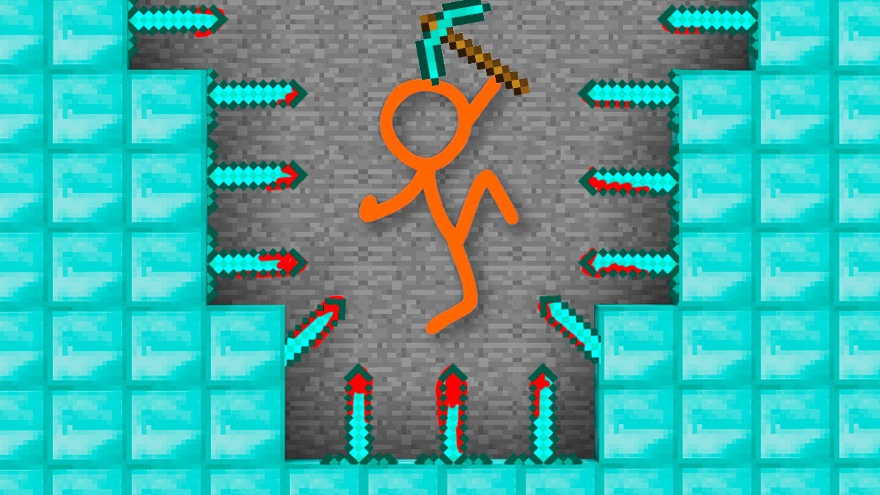 Stickman vs Minecraft Animation vs Minecraft Shorts stick man cartoon ...