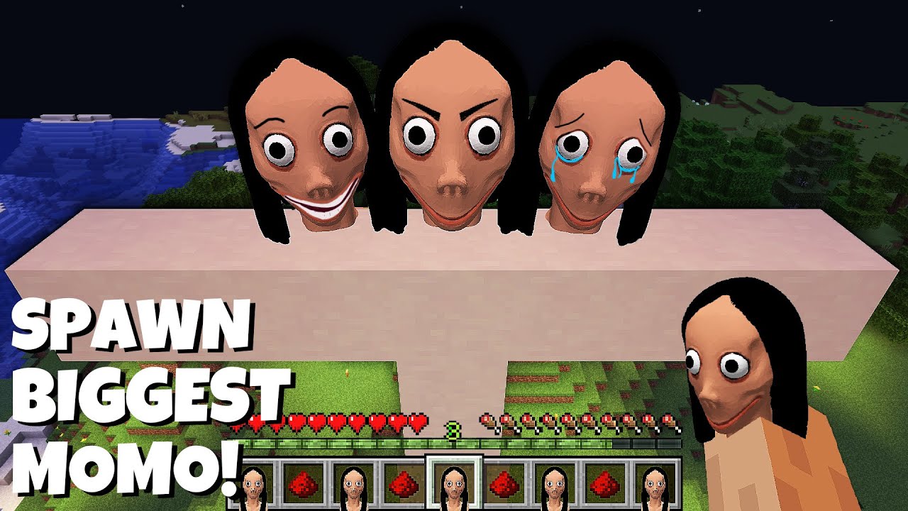 This is a SUPER SECRET WAY TO SPAWN BIGGEST MOMO in Minecraft TITAN ...