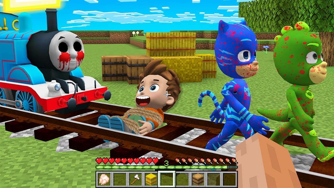 Thomas.EXE vs PJ MASKS in Minecraft - Coffin Meme Paw Patrol THE TANK ...