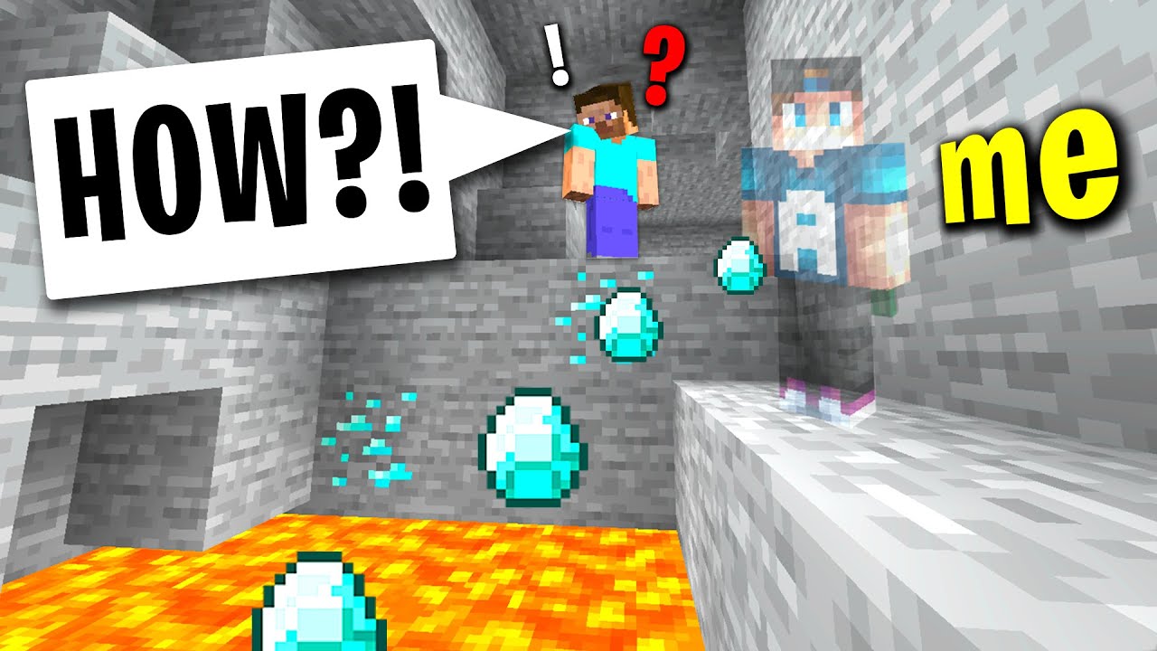Trolling minecraft noob with invisibility plugin.. - Minecraft videos