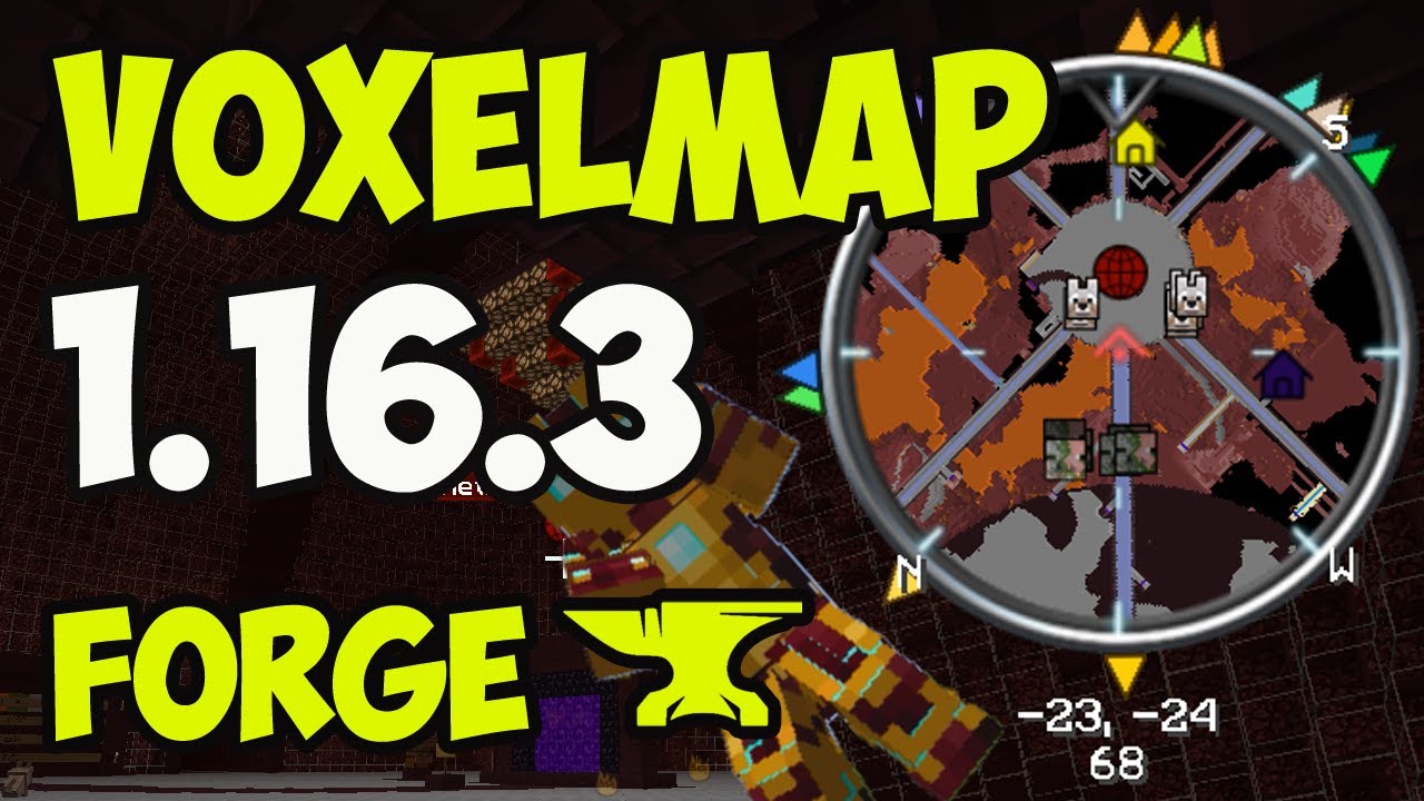 VOXELMAP 1.16.3 minecraft - how to download install VoxelMap [1.16.3 ...