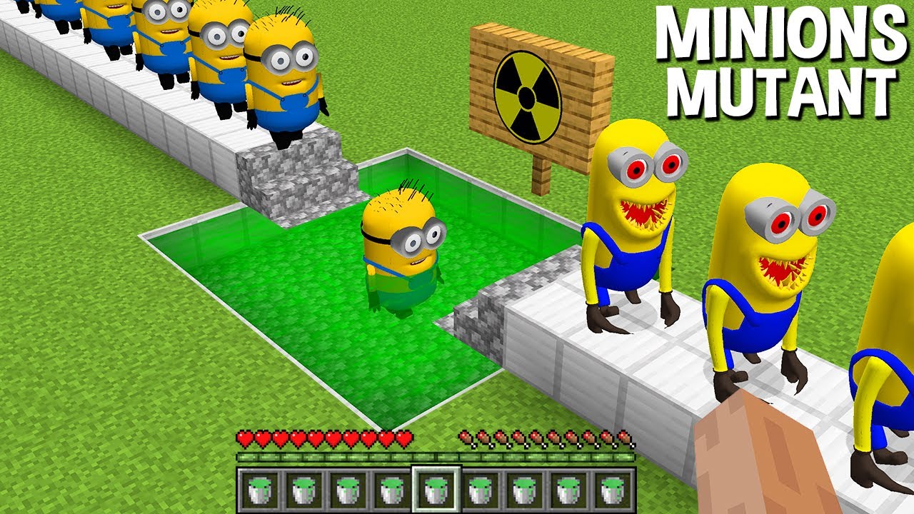 What if YOU CREATE MUTANT MINIONS in Minecraft ? USING A RADIATION ...