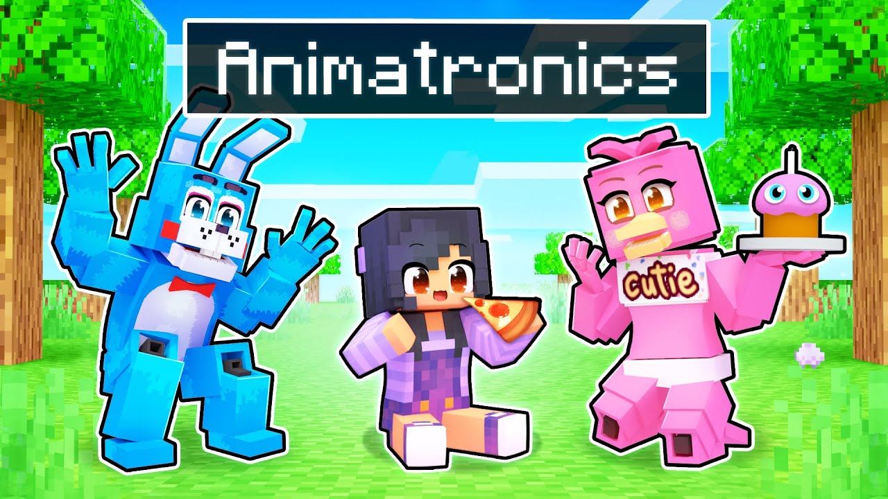 Adopted By ANIMATRONICS In Minecraft! - Minecraft videos