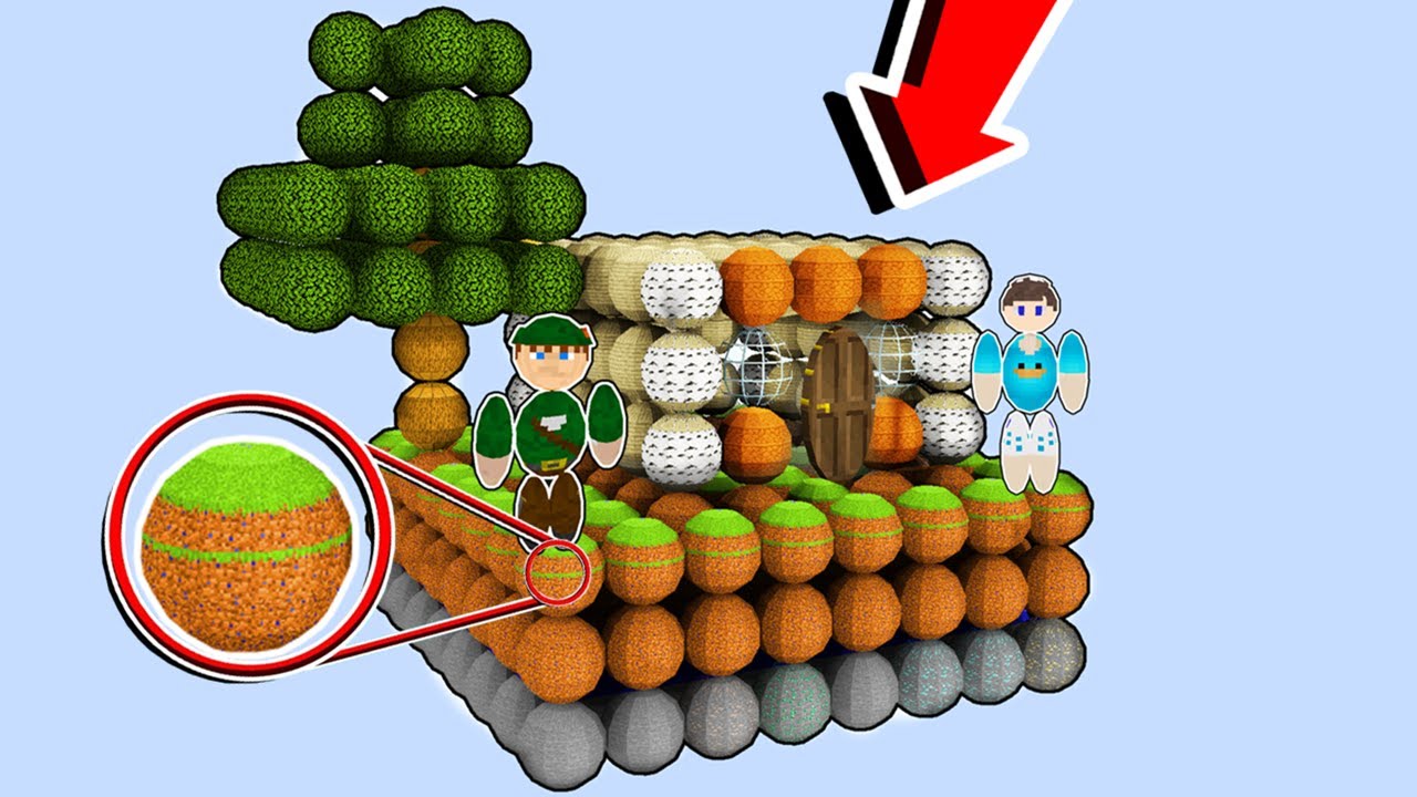 CONSEGUIMOS O MUNDO DE BLOCOS REDONDOS NO MINECRAFT!! (REALISTA ...