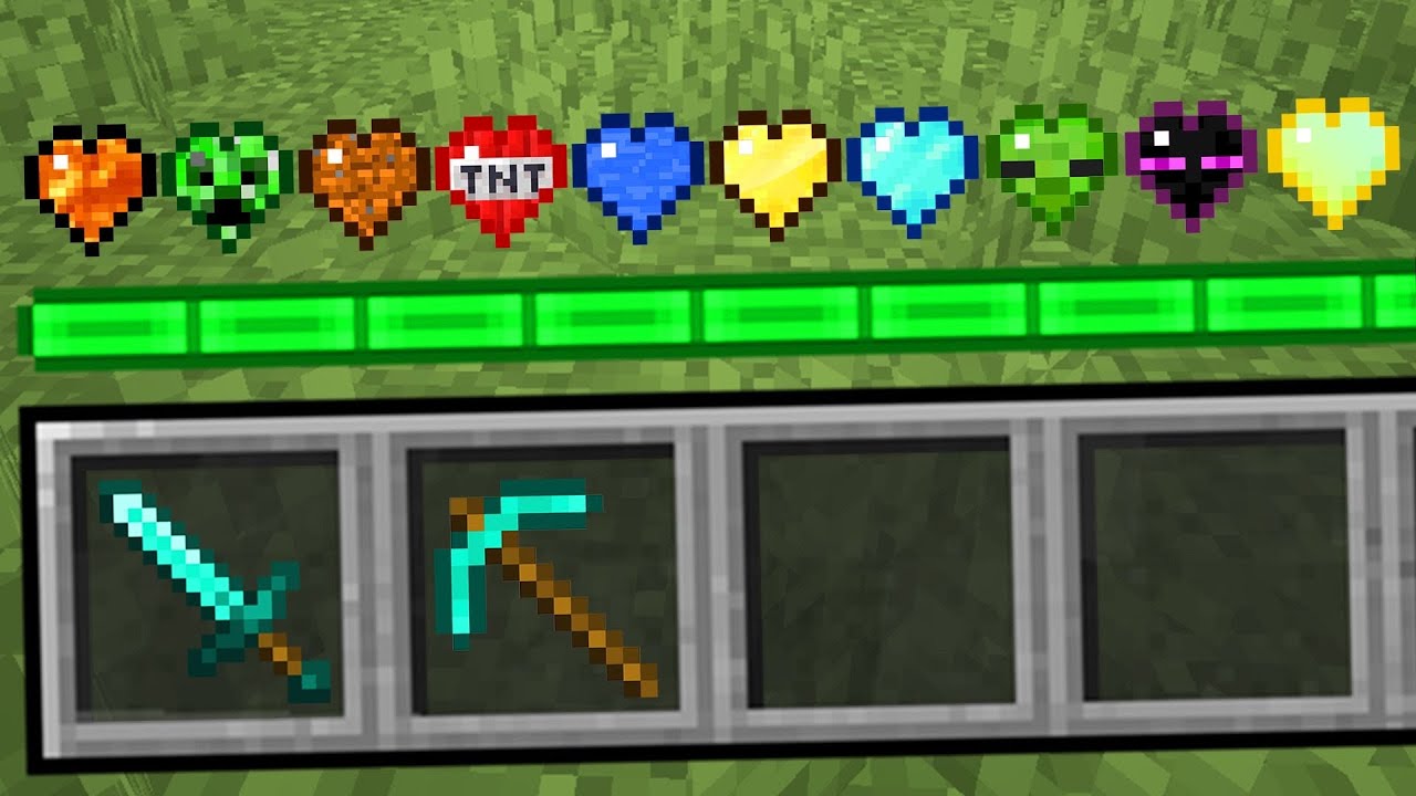 I Added Custom Hearts in Minecraft - Minecraft videos