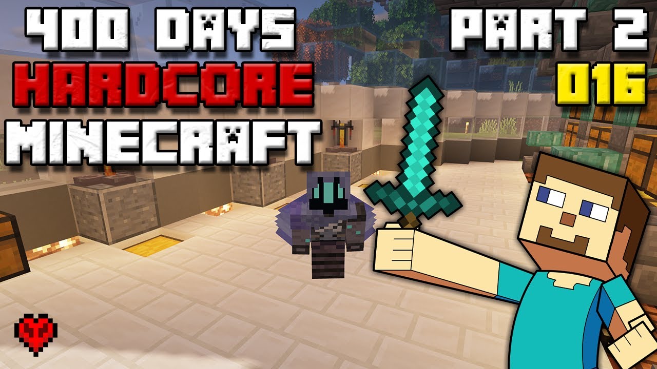 I Survived 400 Days In Minecraft Hardcore PART 2 - Minecraft videos